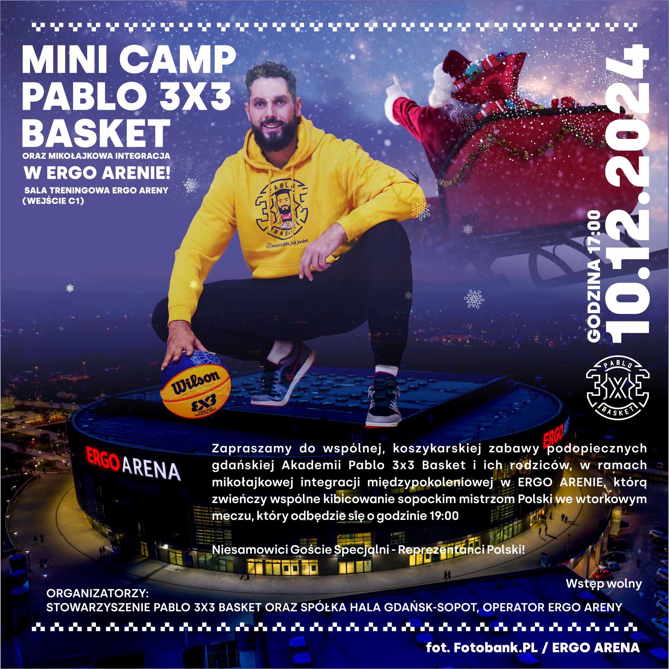MINI CAMP PABLO 3X3 BASKET i mikołajkowa integracja w ERGO ARENIE ...